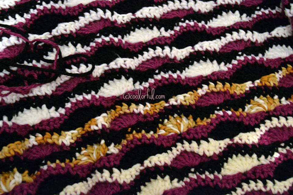 wave stitch crocheted afghan – Coolorful.com